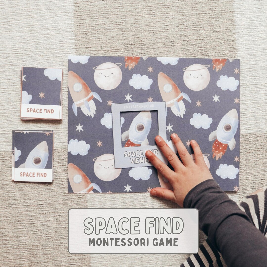 Space Find Matching Game, Montessori Activity, Activity 2-6 Years Old ...