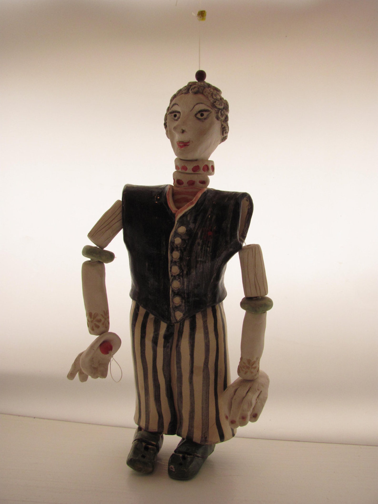 Valentine's Day Mobile Ceramic Marionette Ceramic Marionette Handmade ...