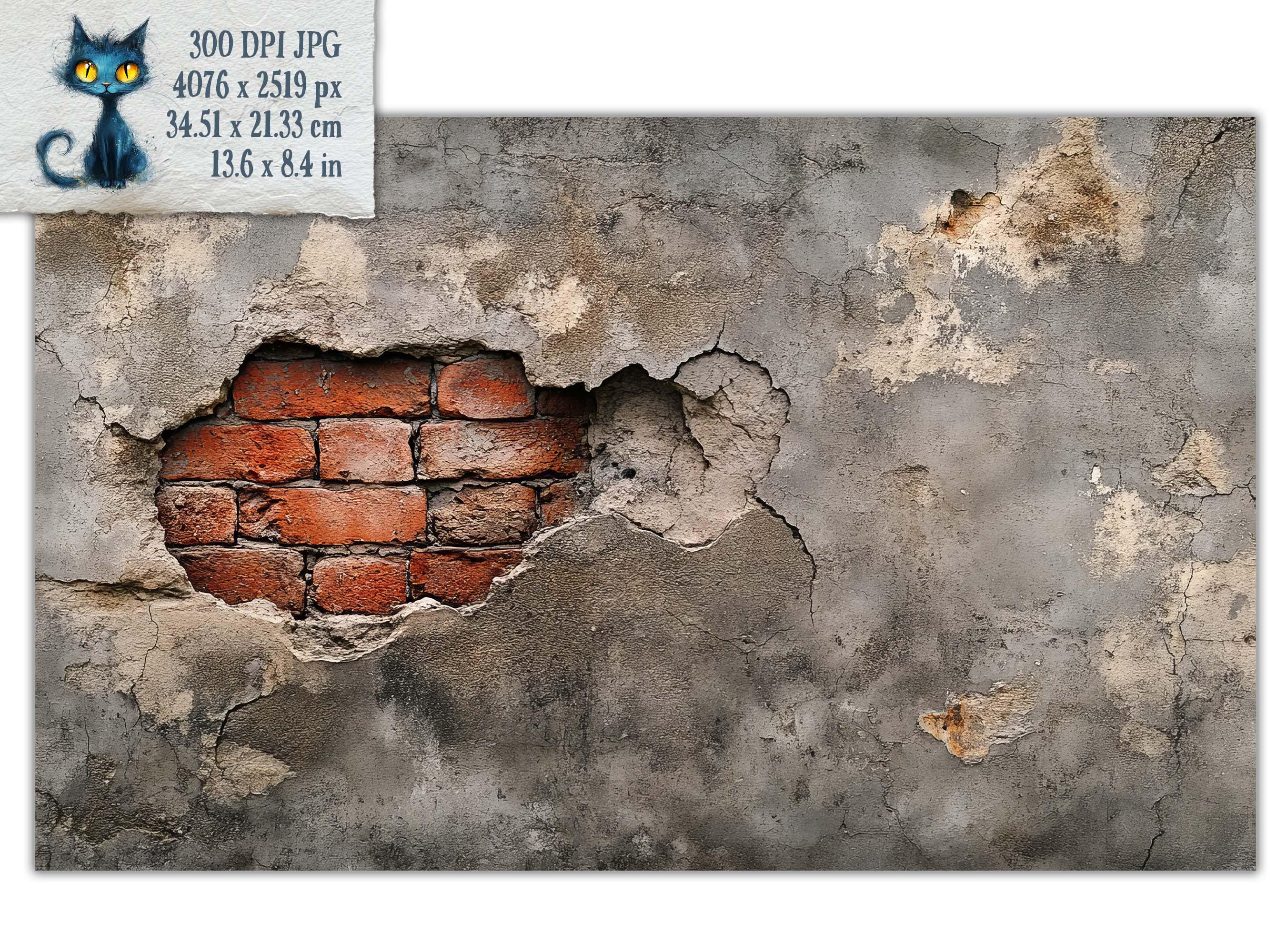 Crumbling Edifice Vol 3, Concrete Texture Clipart, Grunge Background ...