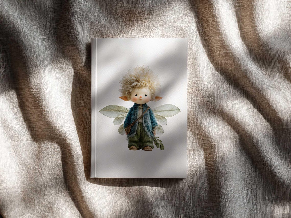 Woodland Fantasy Creatures, Rustic Forest Sprite Boy, Watercolour ...