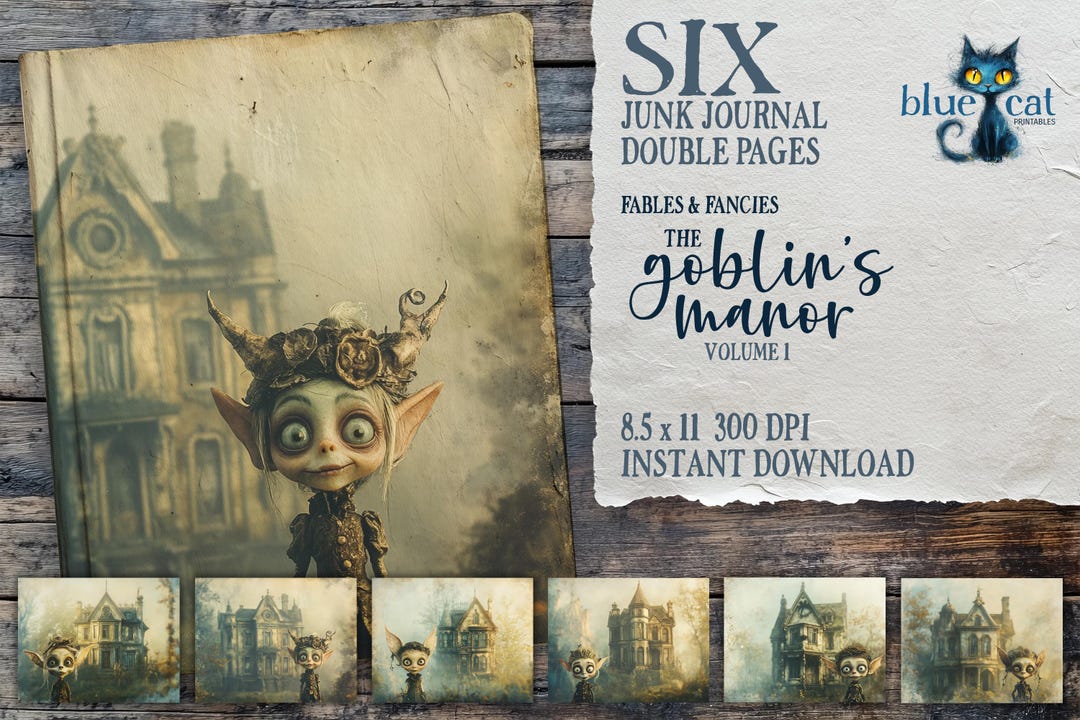 The Goblins Manor Vol 1, Goblin Junk Journal Kit, Creepy Victorian ...