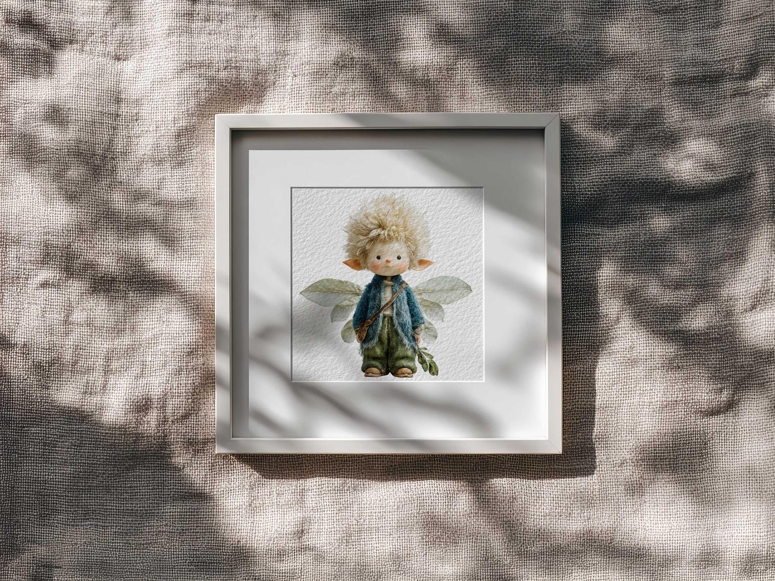 Woodland Fantasy Creatures, Rustic Forest Sprite Boy, Watercolour ...