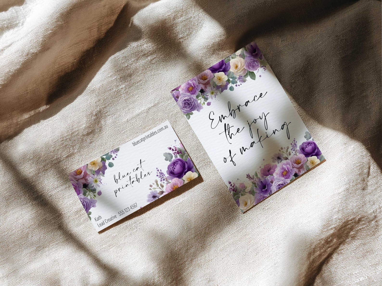 Lavender and Mauve, Watercolour Seamless Floral Border, Romantic ...