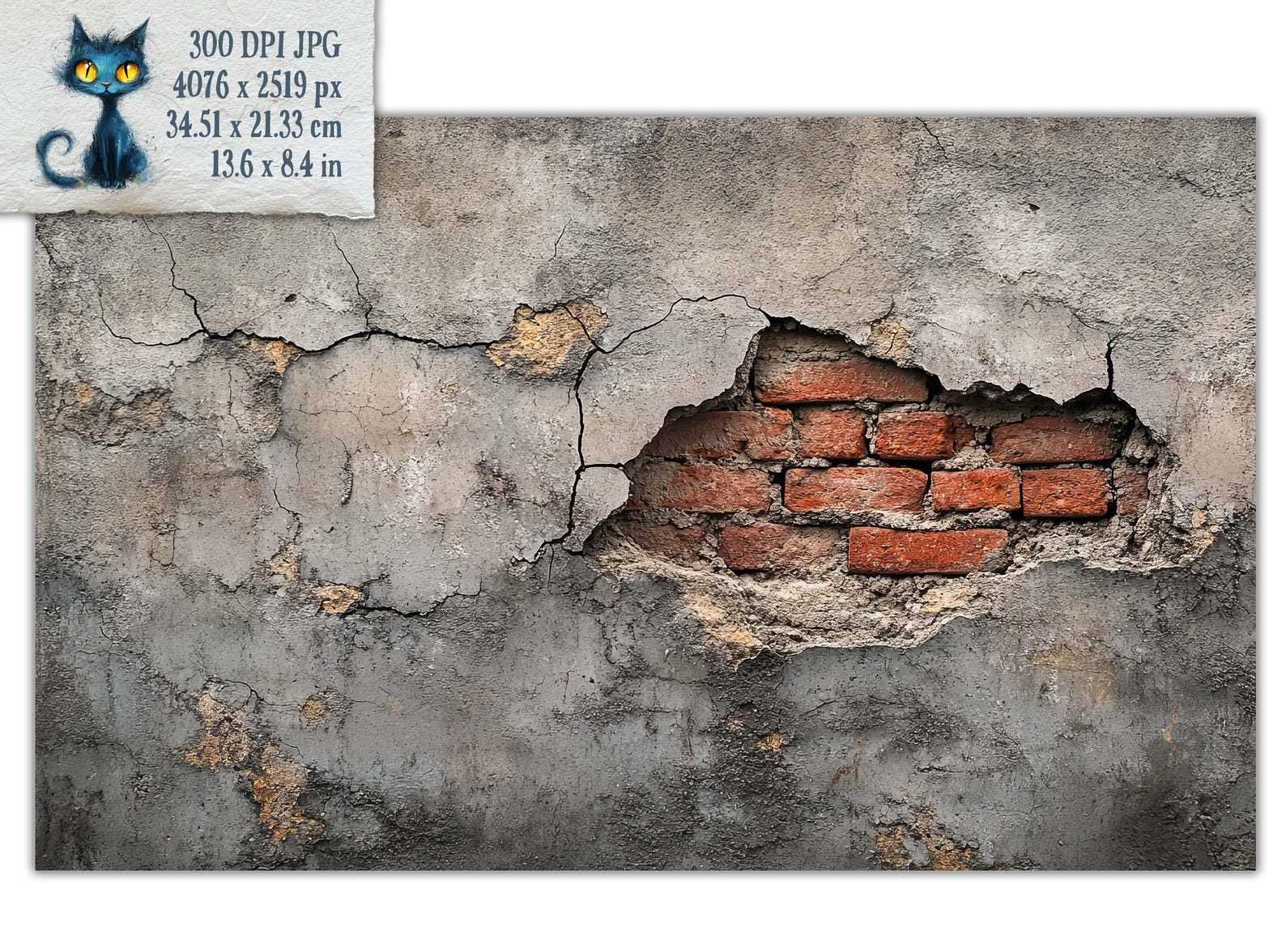 Crumbling Edifice Vol 3, Concrete Texture Clipart, Grunge Background ...