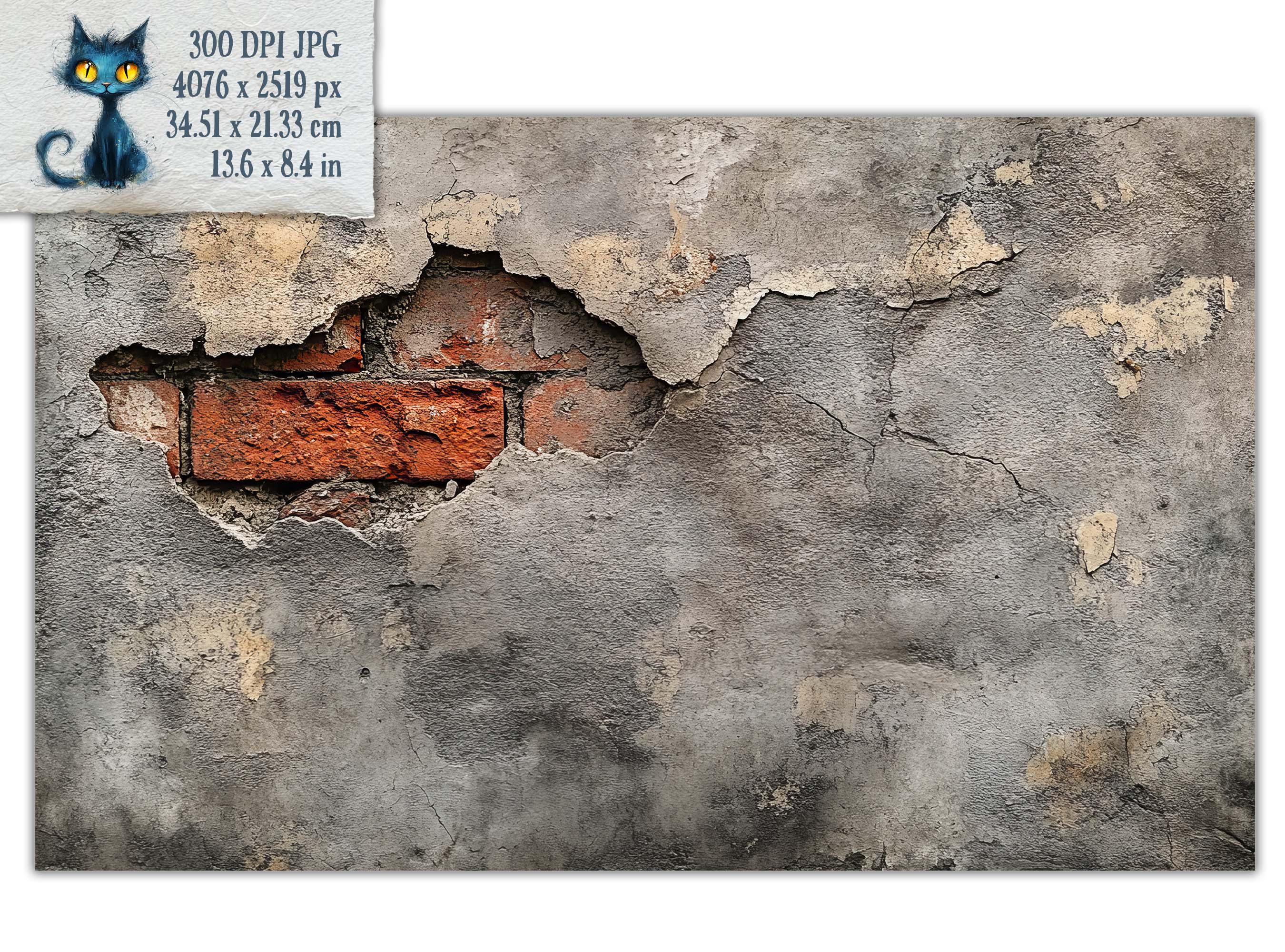 Crumbling Edifice Vol 3, Concrete Texture Clipart, Grunge Background ...
