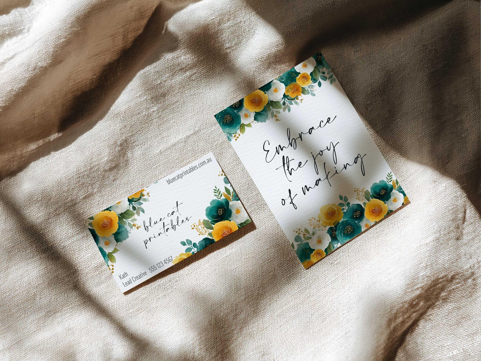 Mustard and Emerald, Watercolour Seamless Floral Border, Modern Wedding ...
