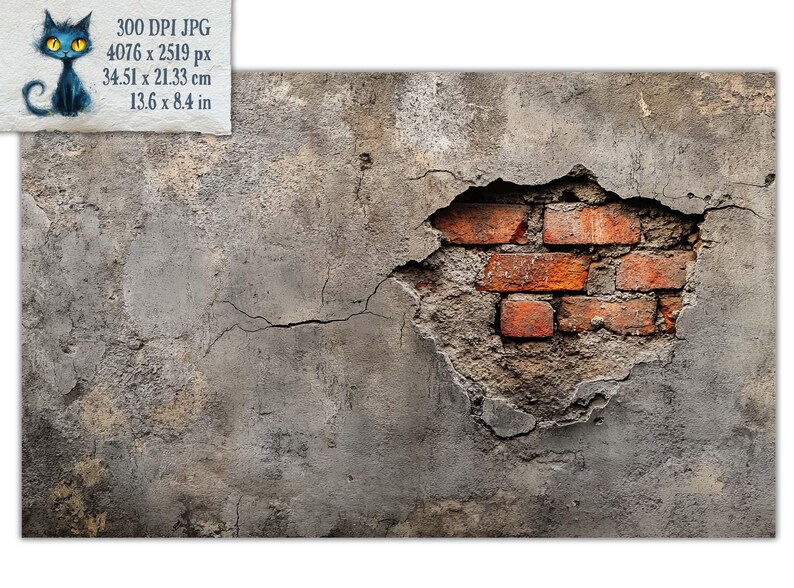 Crumbling Edifice Vol 3, Concrete Texture Clipart, Grunge Background ...