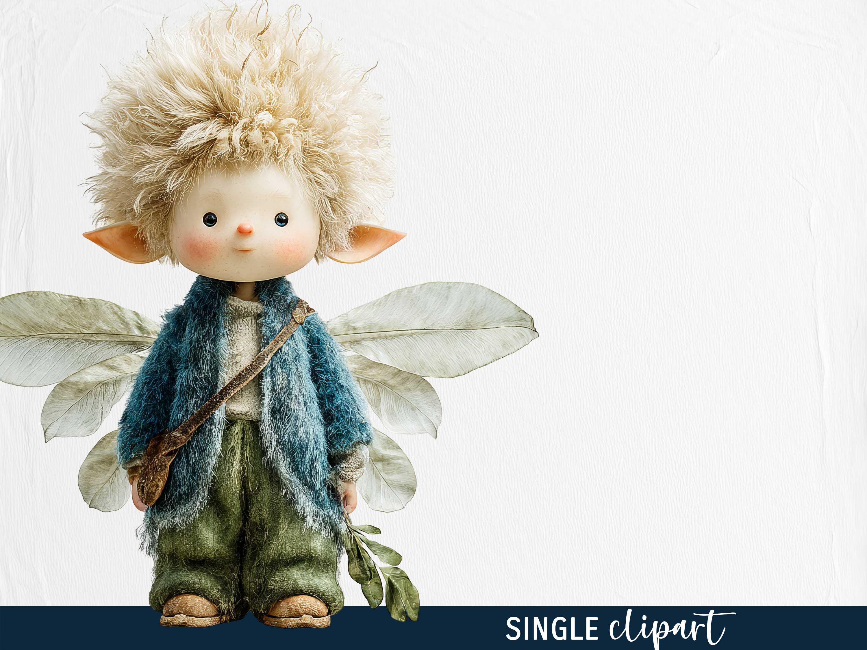Woodland Fantasy Creatures, Rustic Forest Sprite Boy, Watercolour ...