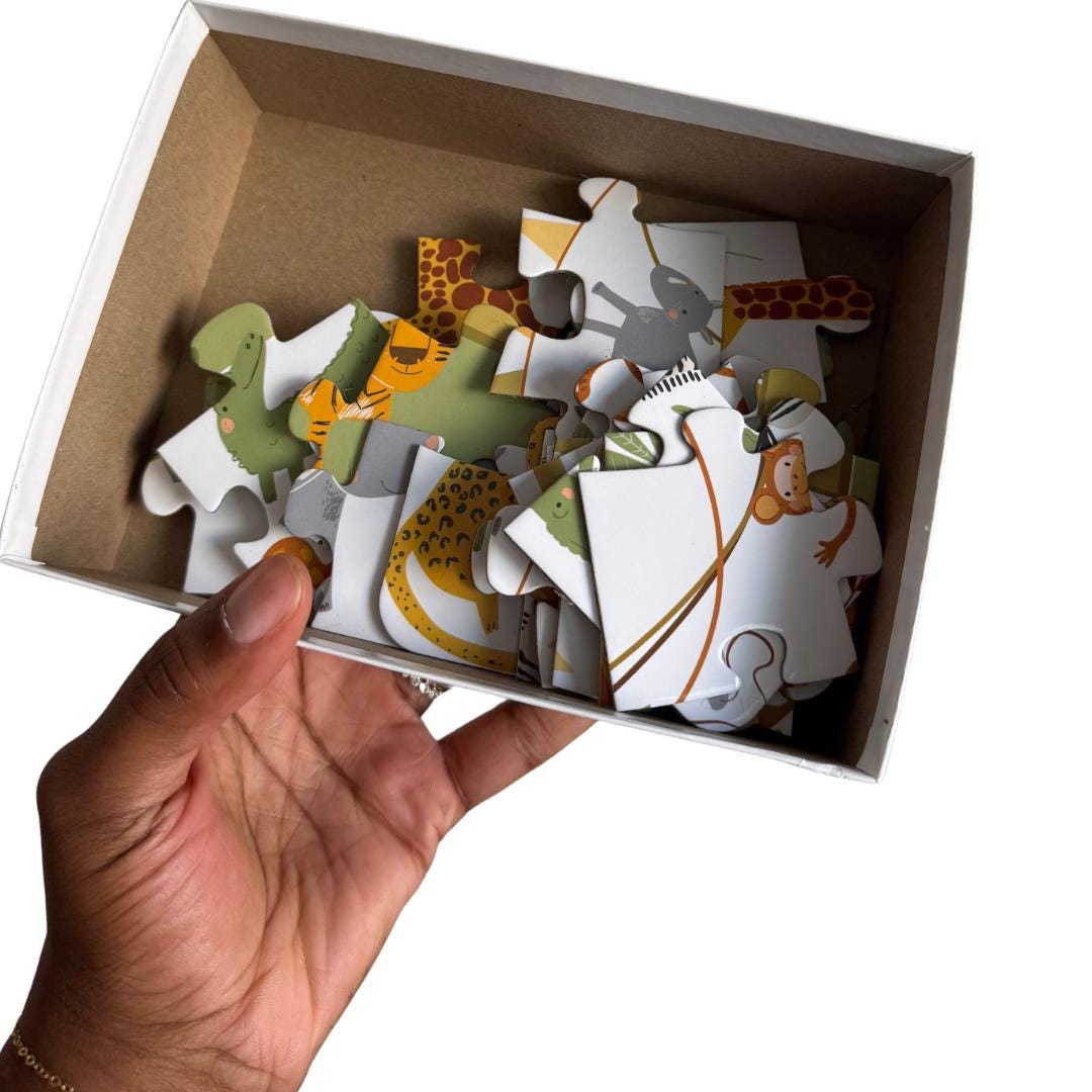 Safari Puzzle Safari Animals Jigsaw Puzzle Toddler Safari Activity ...