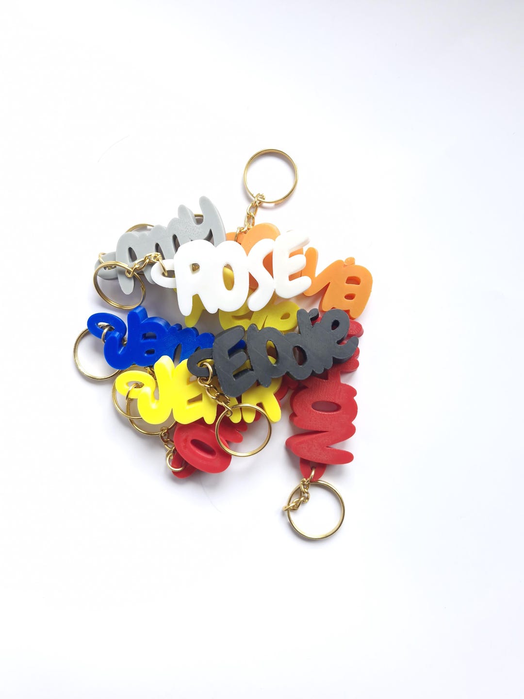 Personalized 3D Print Name Keychain for Christmas Special Design Gift ...