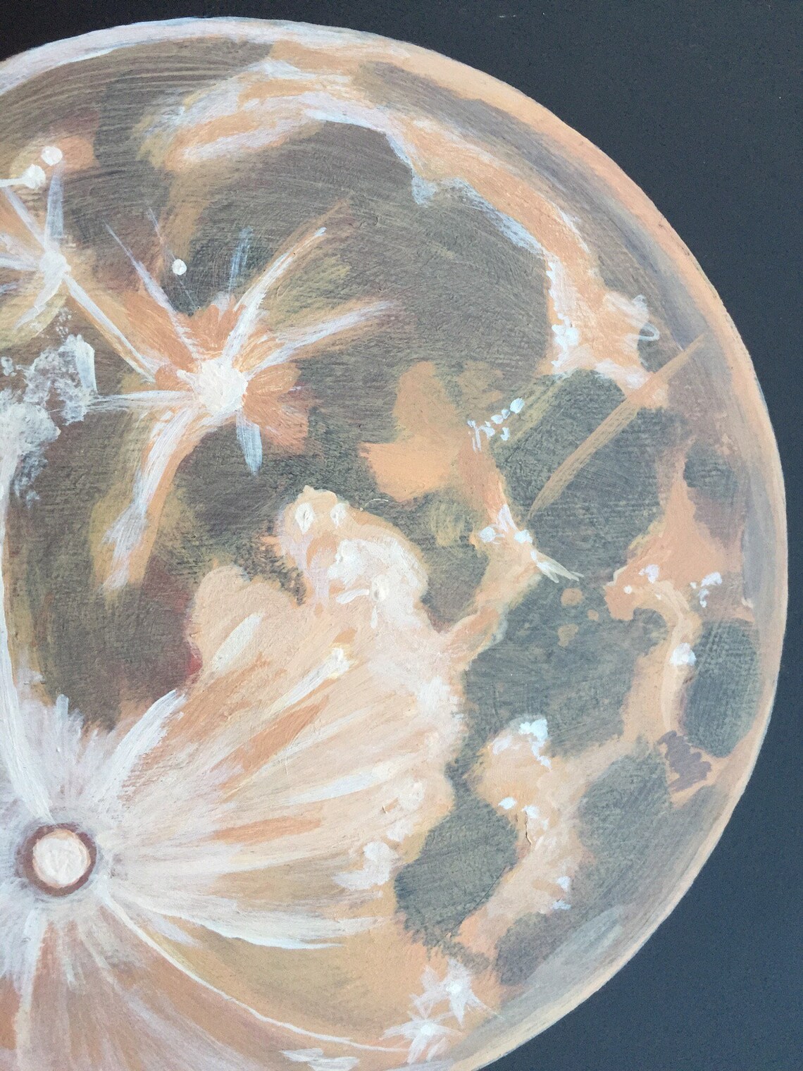 Blood Moon. Original Acrylic Painting. - Etsy