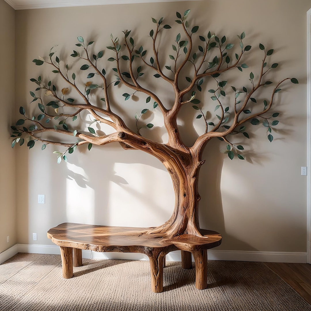 Natural Wooden Chairs, Tree-shaped Wooden Chairs, Rustic Wooden Chairs ...