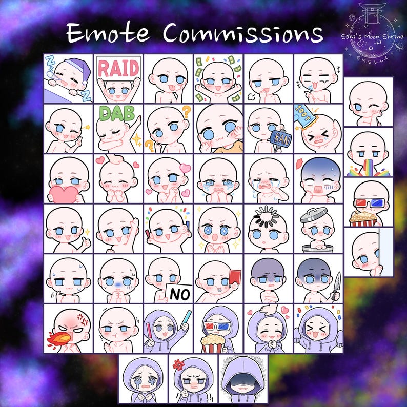 Custom Emote Commission - Etsy