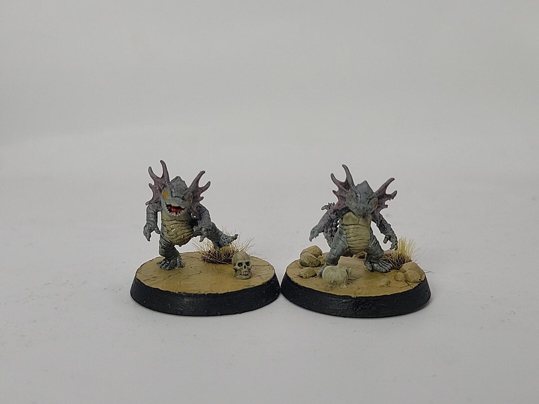 Fallout Wasteland Warfare Fire Gecko Custom Painted- Fallout Vermillion ...