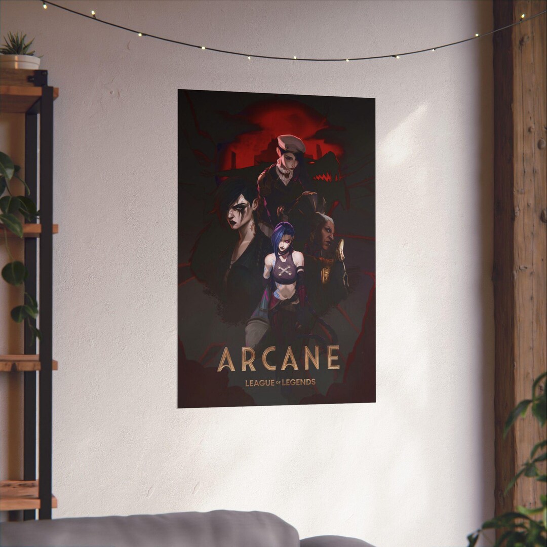 League of Legends Matte Vertical Posters, Arcane Season 2 Poster, Jinx ...