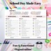 Editable School Day Chart for Kids | Visual Routine & Schedule Planner ...