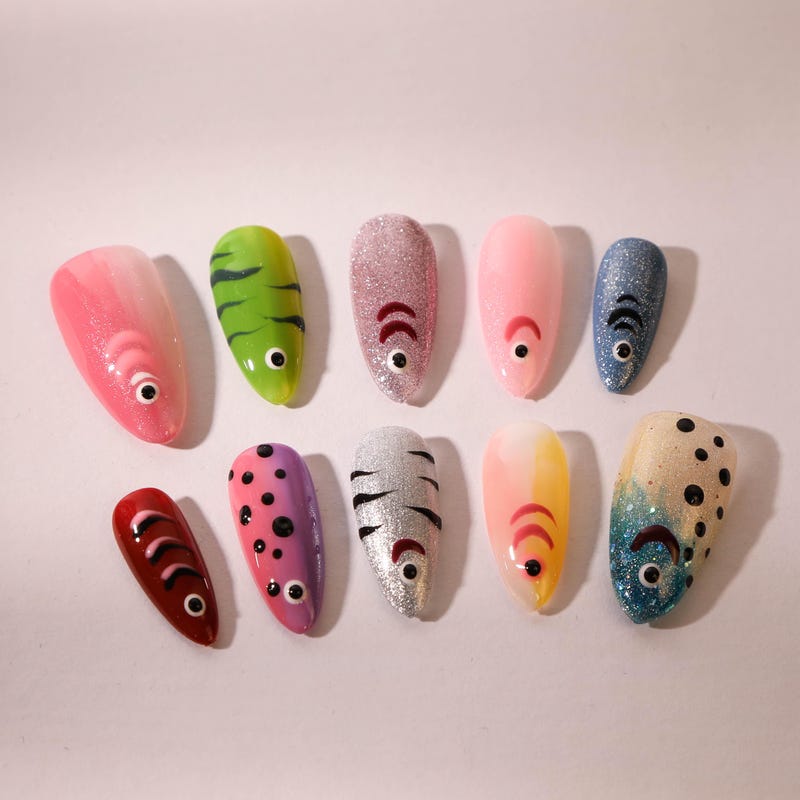 Fish Beach Nails - Etsy