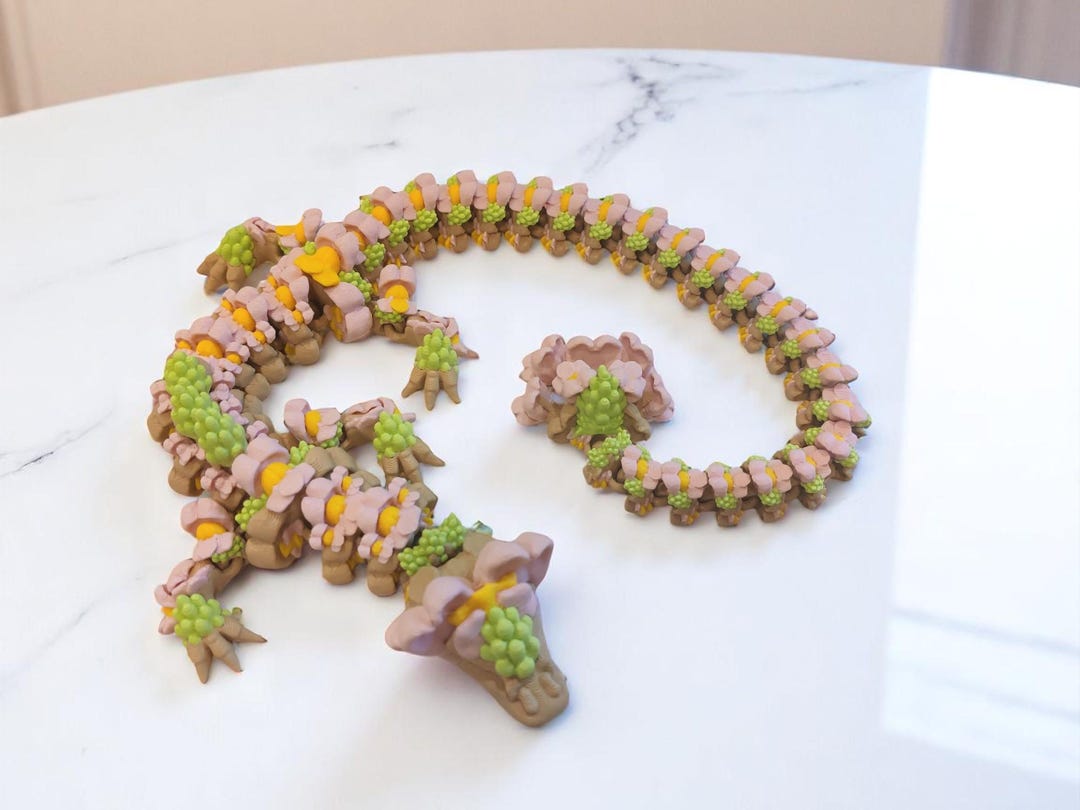 Snapdragon Flower Dragon – 3D Printed Flexi Fantasy Creature - Etsy