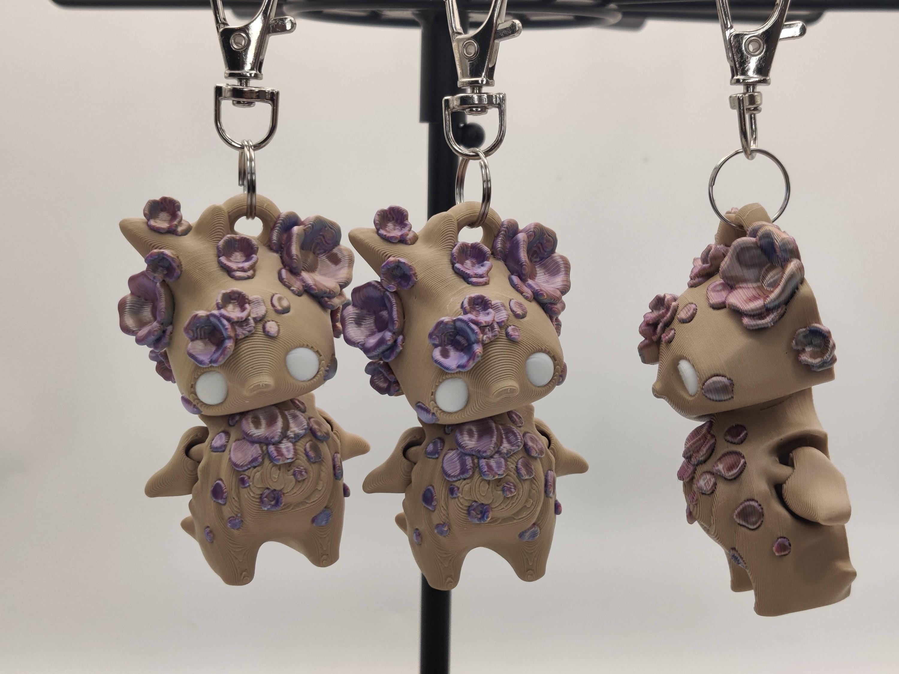 Flower Petal Pixie - 3D Printed Floral Fantasy Charm - Etsy