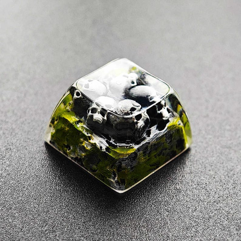 Skeleton Skull Keycap Mechanical Keyboard, 3D Keycap, Keycap for MX ...