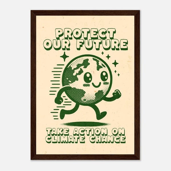Climate Change Poster - Etsy UK