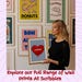 Here for the Tea Poster | Tea Lover Wall Art | Modern Kitchen Decor ...