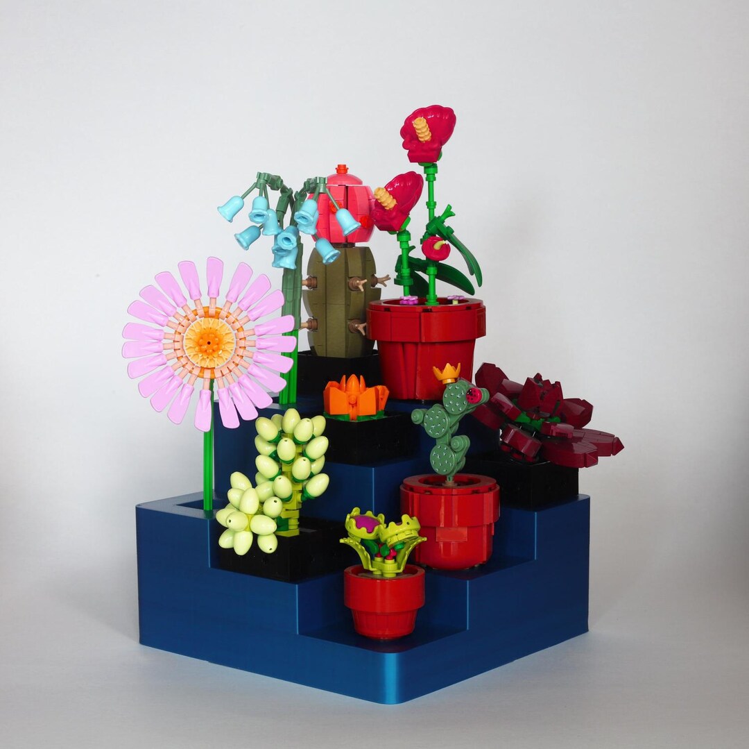 Display for Lego Succulents, Icons Tiny Plants, Botanicals | Tiered ...
