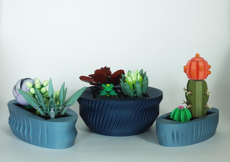 Geometric Pots for LEGO Succulents (item #10309) – Modern Planters With ...