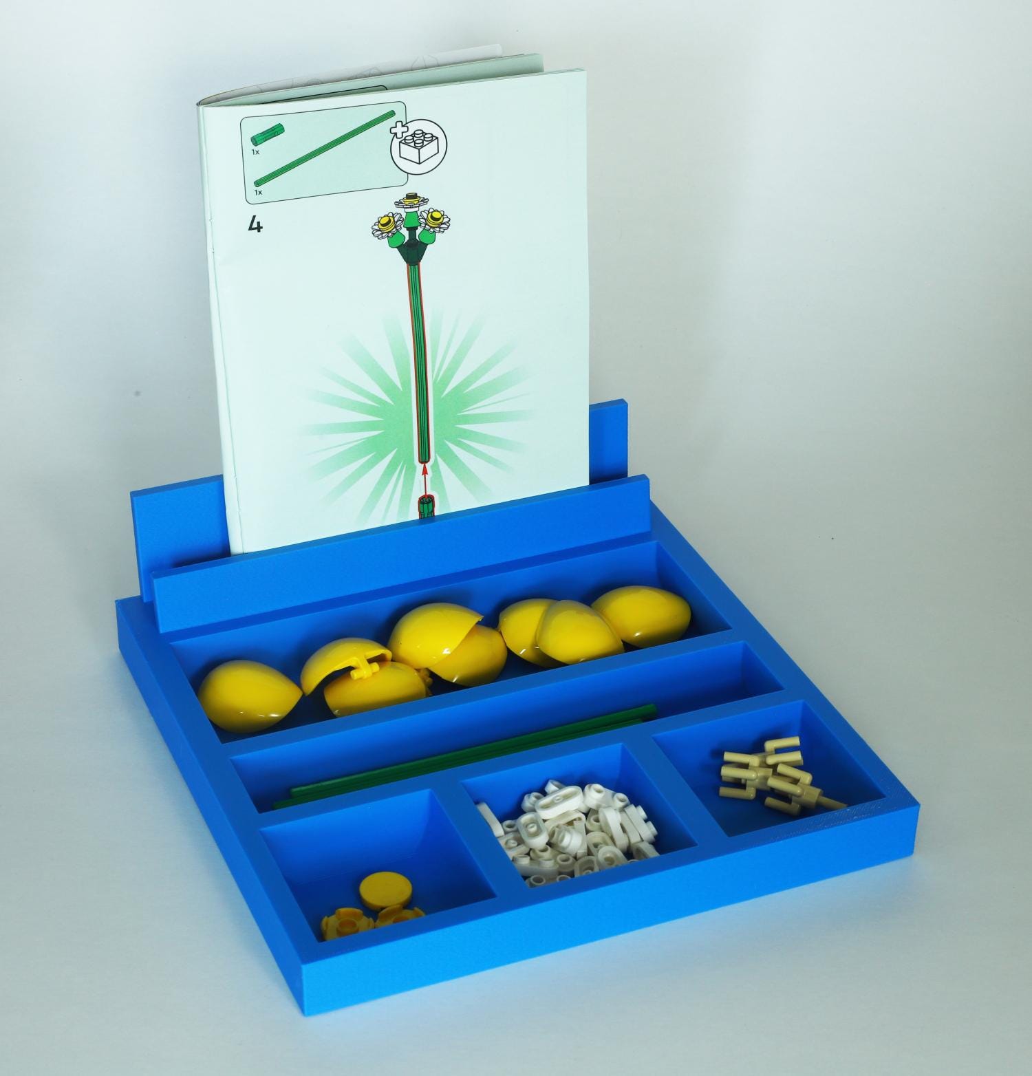 Brick Sorting Tray With Instruction Book Slot – Compatible With LEGO ...