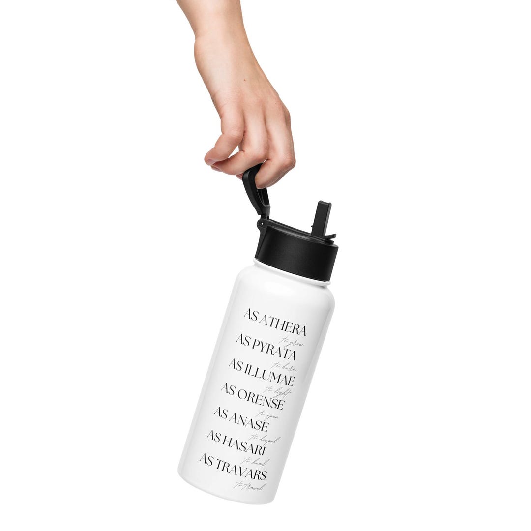 Antari Blood Magic Stainless Steel Water Bottle With a Straw Lid - Etsy