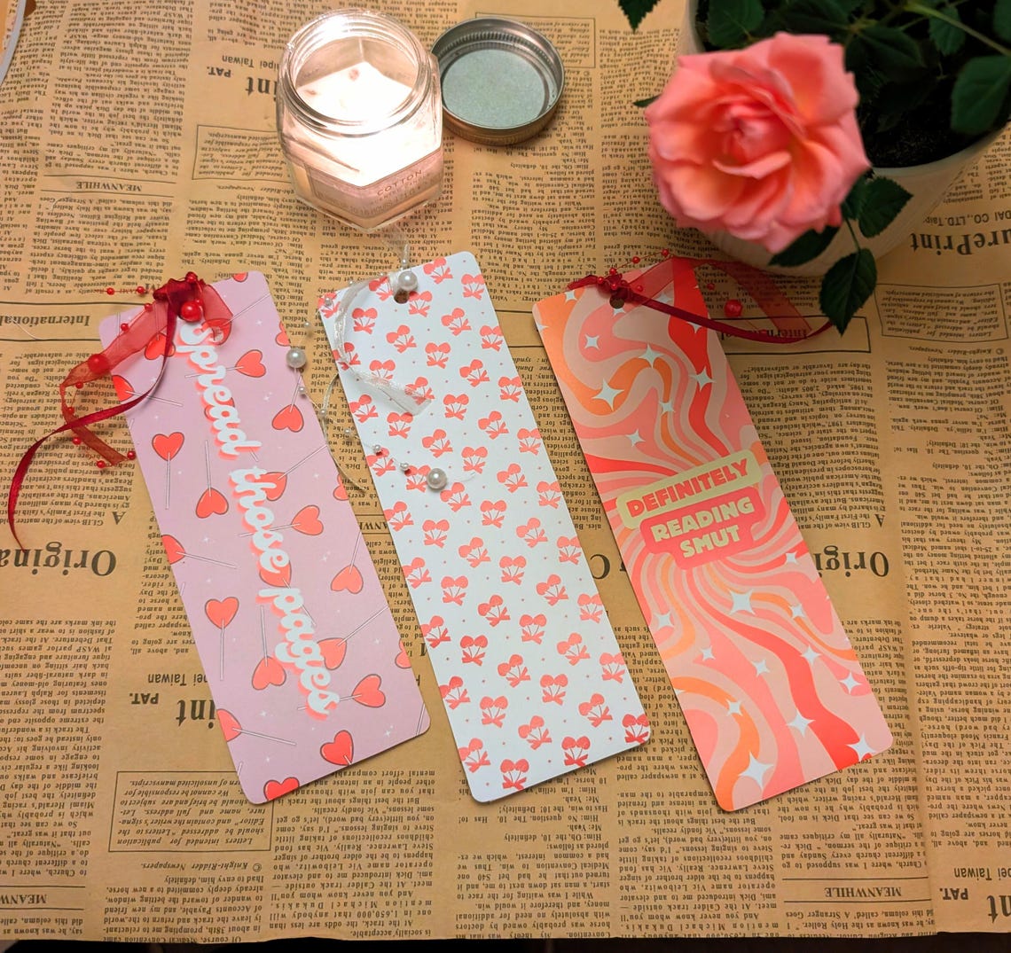 Smutty Bookmark PNG Bundle - Printable Bookish Bookmarks PNG | Digital ...
