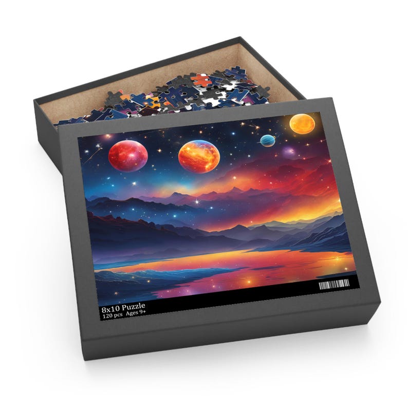Planetary | Sky Landscape | Planets | Colorful Jigsaw 120, 252, 500 ...