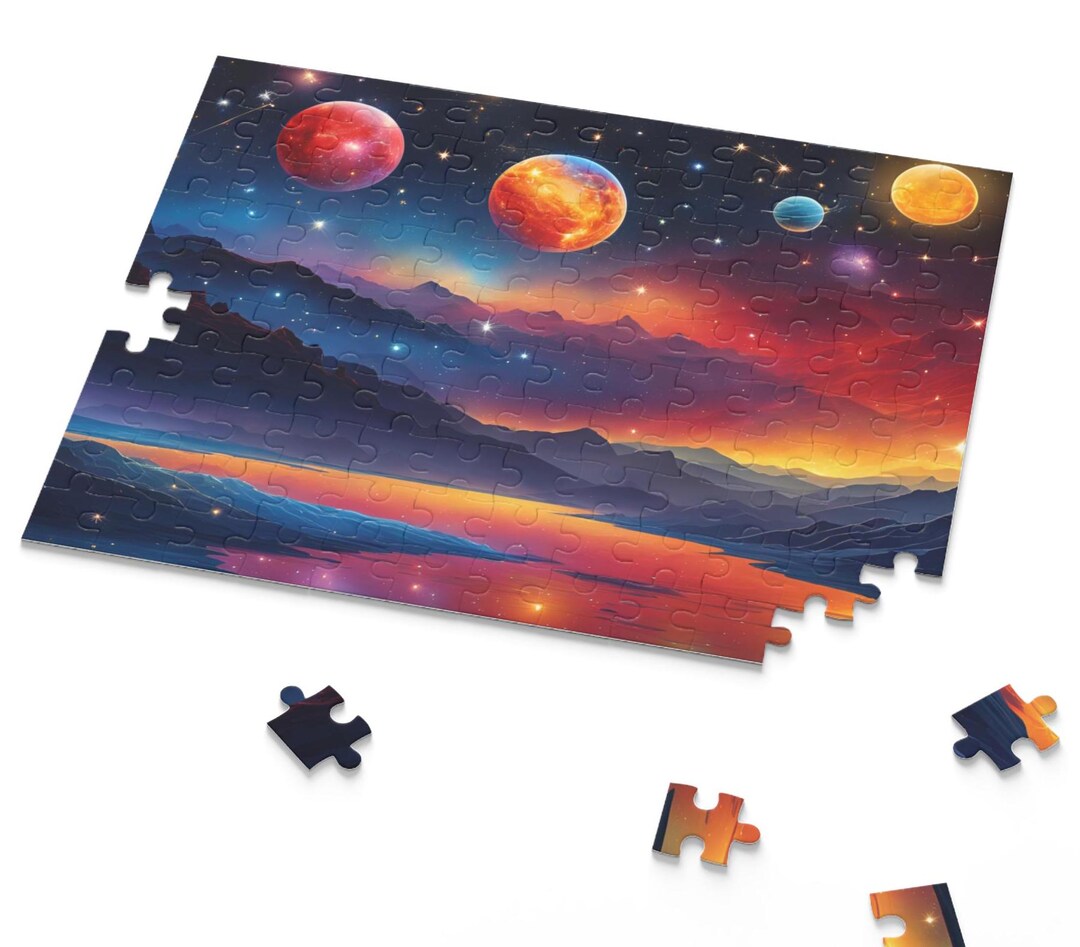Planetary | Sky Landscape | Planets | Colorful Jigsaw 120, 252, 500 ...