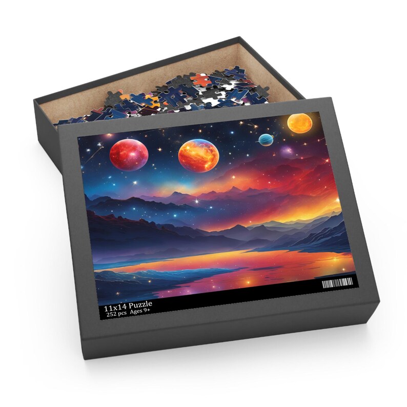 Planetary | Sky Landscape | Planets | Colorful Jigsaw 120, 252, 500 ...