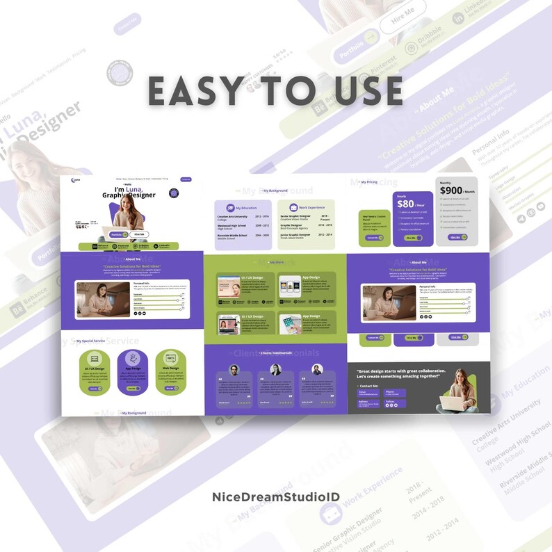 Customizable UGC Portfolio Template: Sleek Canva Design for Freelancers ...