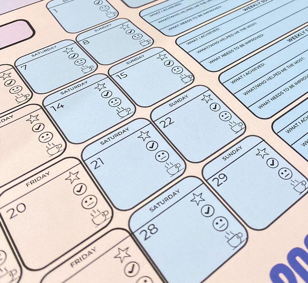 Self-development Calendar 2025 Planner Printable Goal Coaching Calendar ...