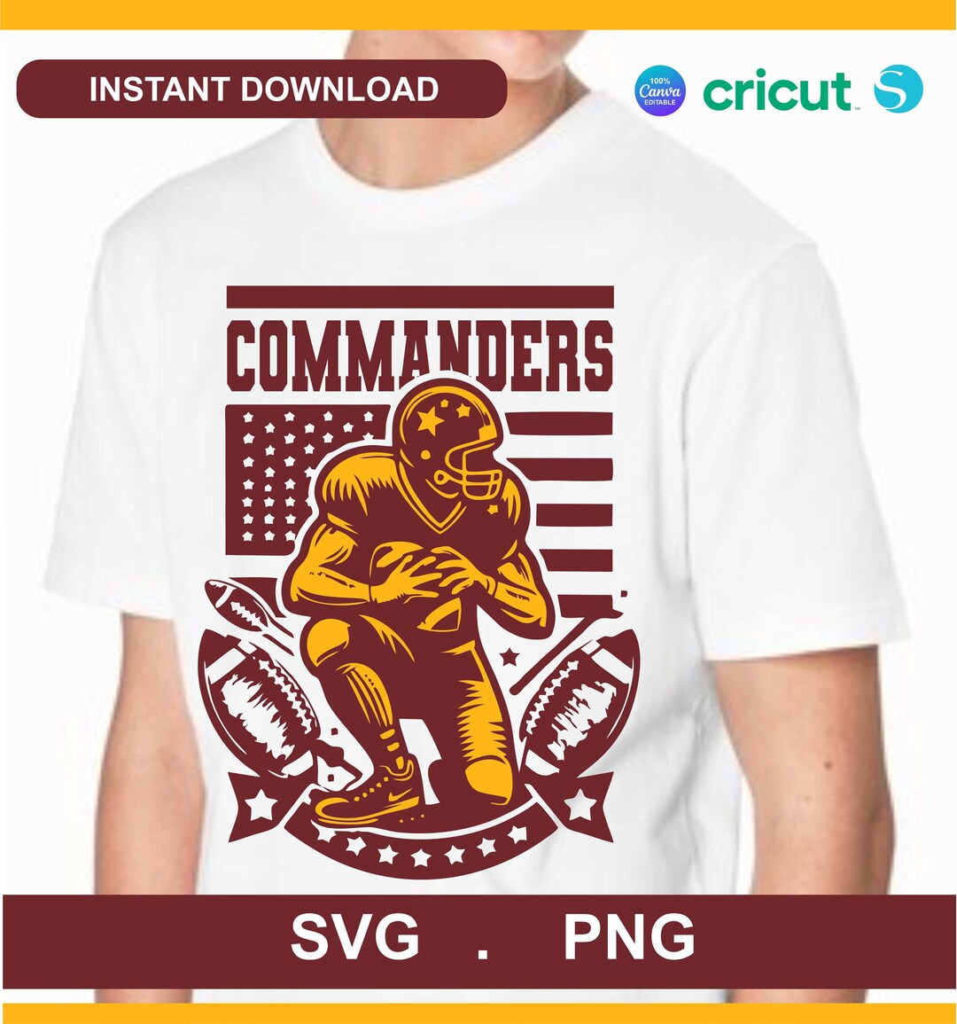 Commanders Football PNG - Commanders Football SVG | Commanders Football ...