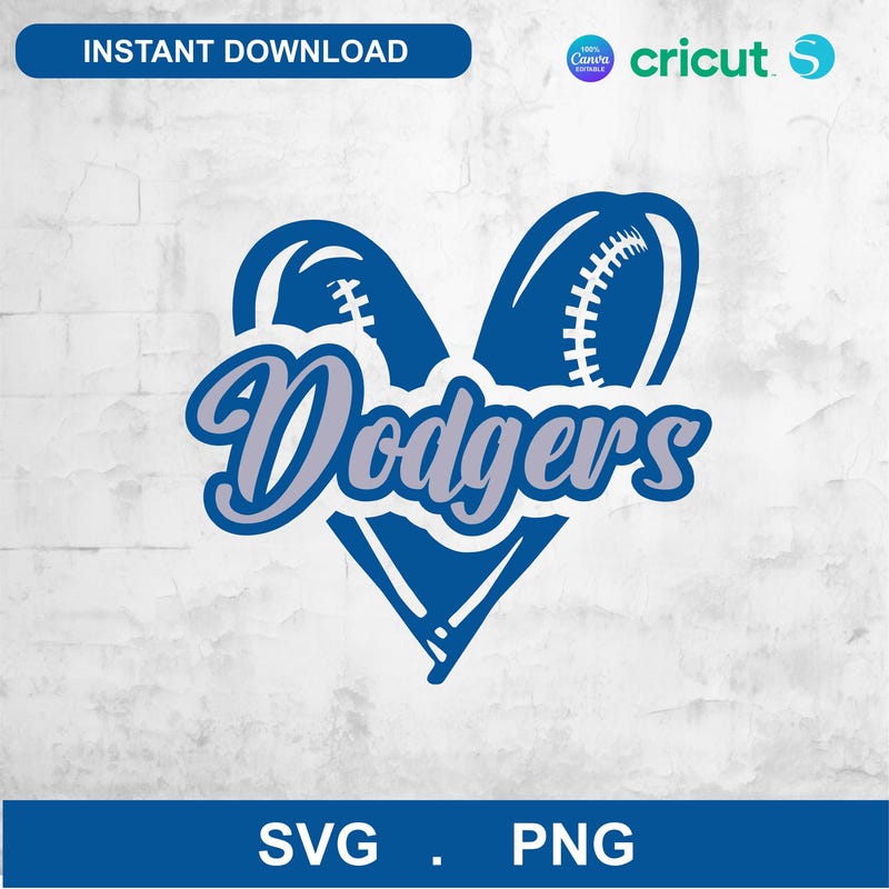 Dodgers Clipart - Etsy