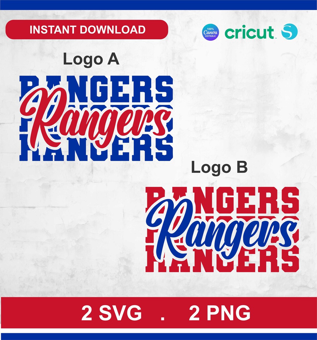 Rangers Typography SVG & PNG | Rangers Sublimation Digital Download ...