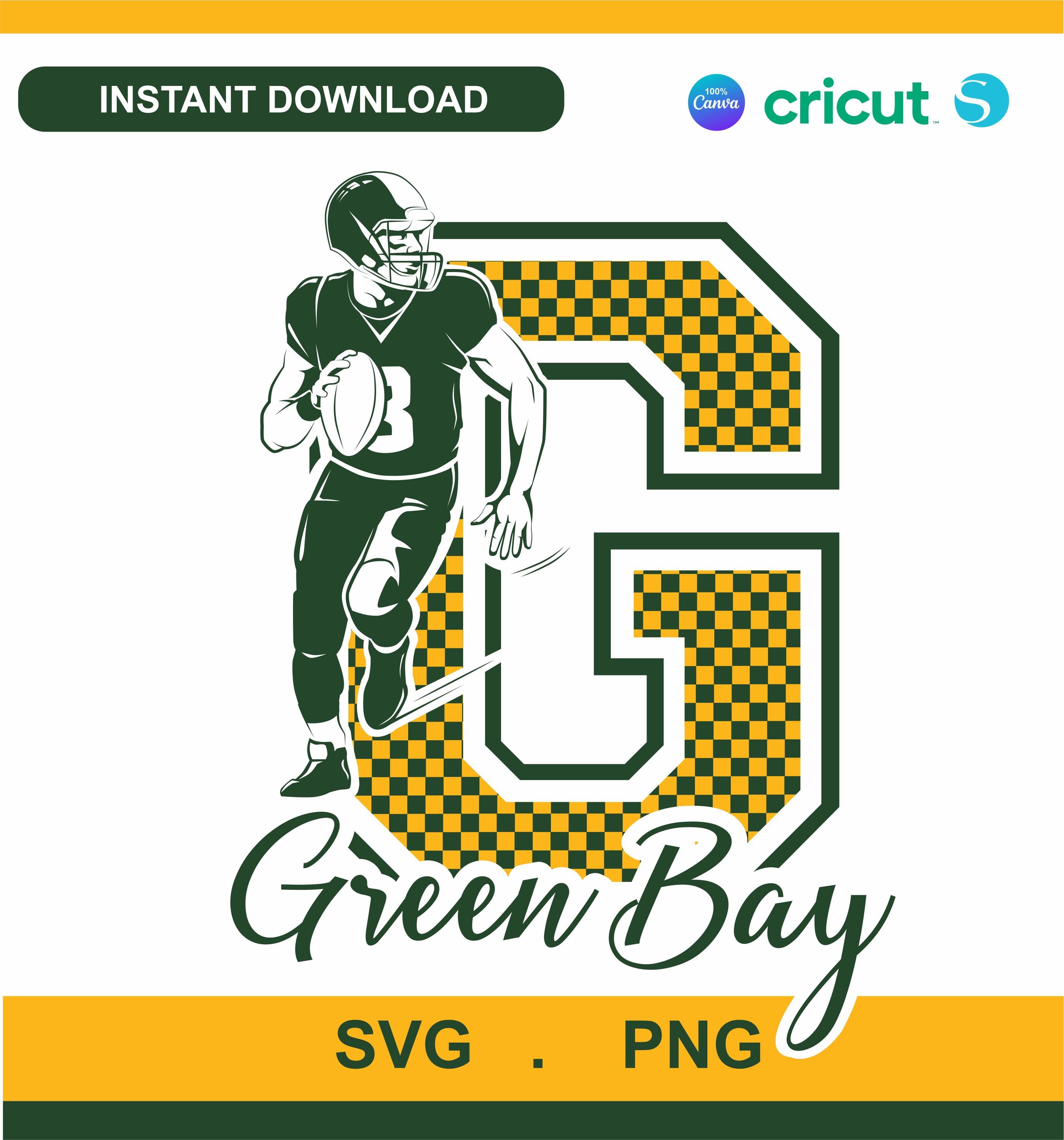 Green Bay Svg Green Bay Png Football Png Green Bay Clipart Green Bay ...