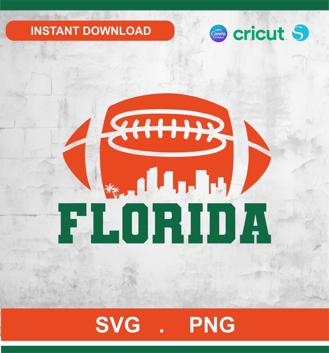 Florida Football SVG | Florida PNG | Florida T-shirt Design | Florida ...