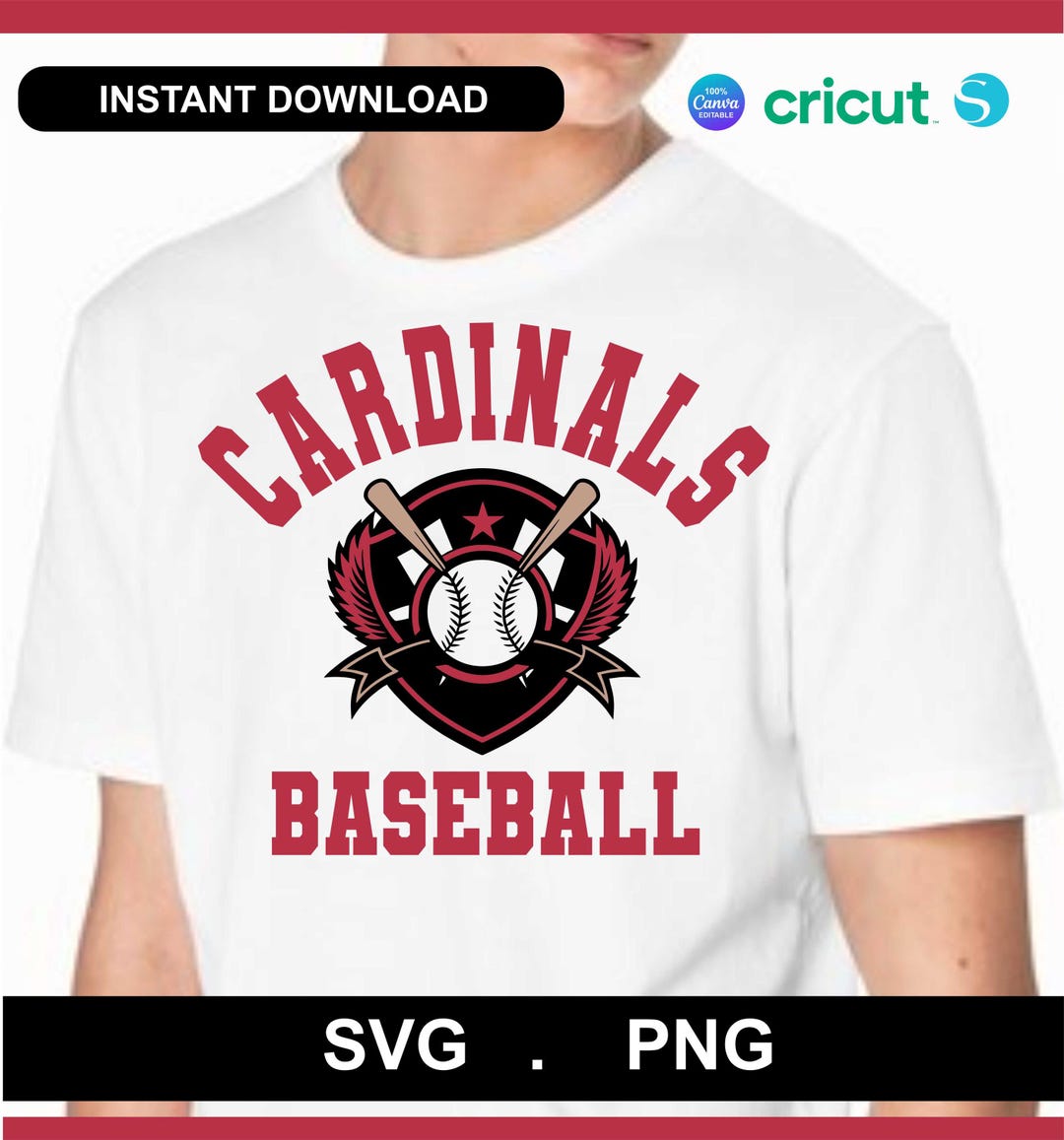 Cardinals Baseball Design SVG PNG - Cardinals T-shirt | Cardinals ...
