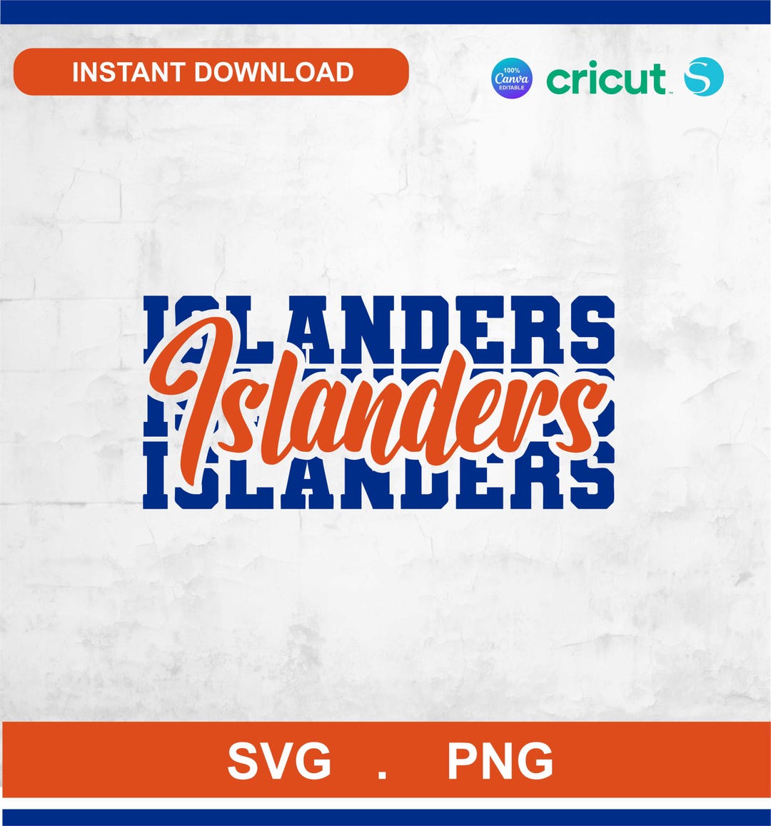 Islanders Typography SVG | Islanders PNG | Islanders Sublimation ...