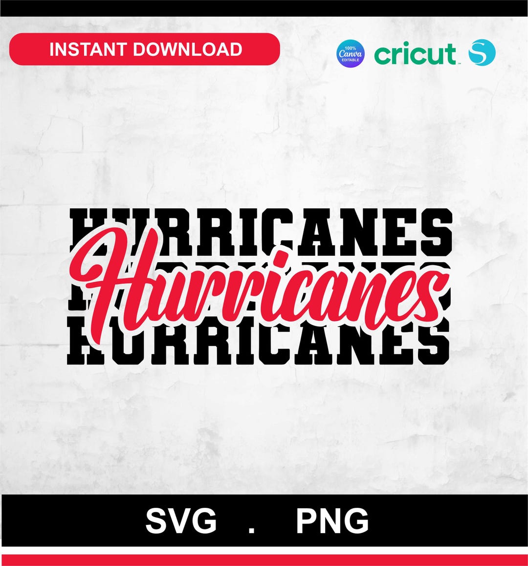 Hurricanes Typography SVG - Hurricanes PNG | Hurricanes Sublimation ...