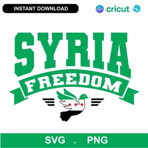 Syrian Freedom Flag Digital Download - Revolution Art, Peace for Syria ...