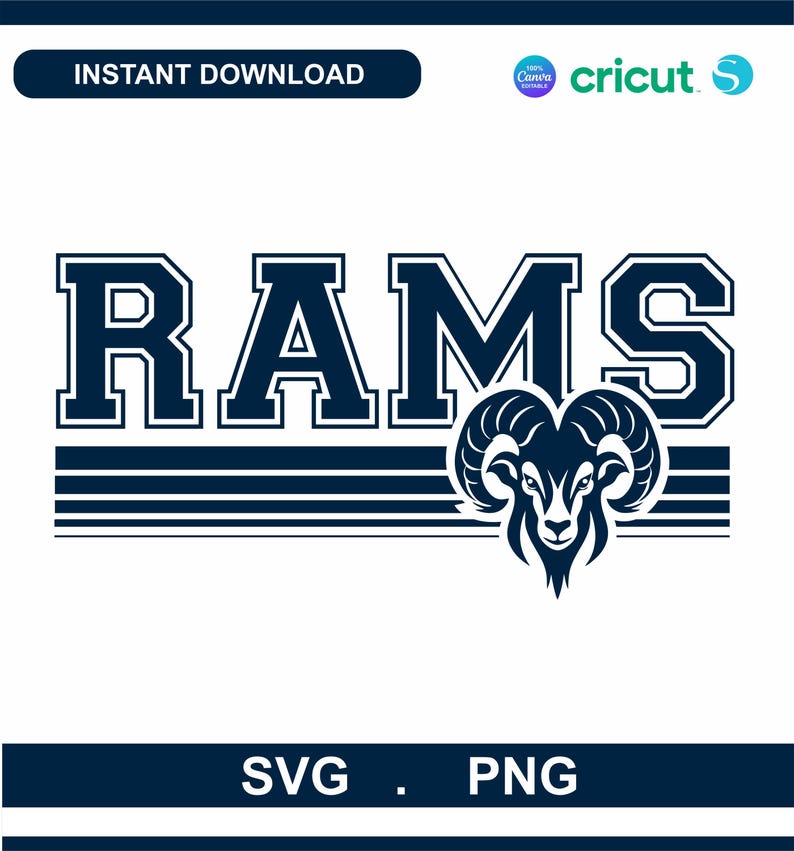 Rams Svg Rams Png Football Png Rams Clipart Rams Sublimation Rams ...