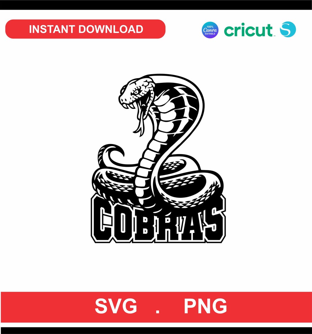 Cobras Team PNG - Cobras SVG | Cobras T-shirt | Cobras Sublimation ...