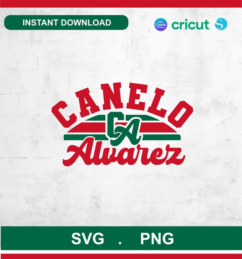 Canelo CA Stripes Alvarez Svg| Canelo PNG | Canelo Sublimation | Canelo ...