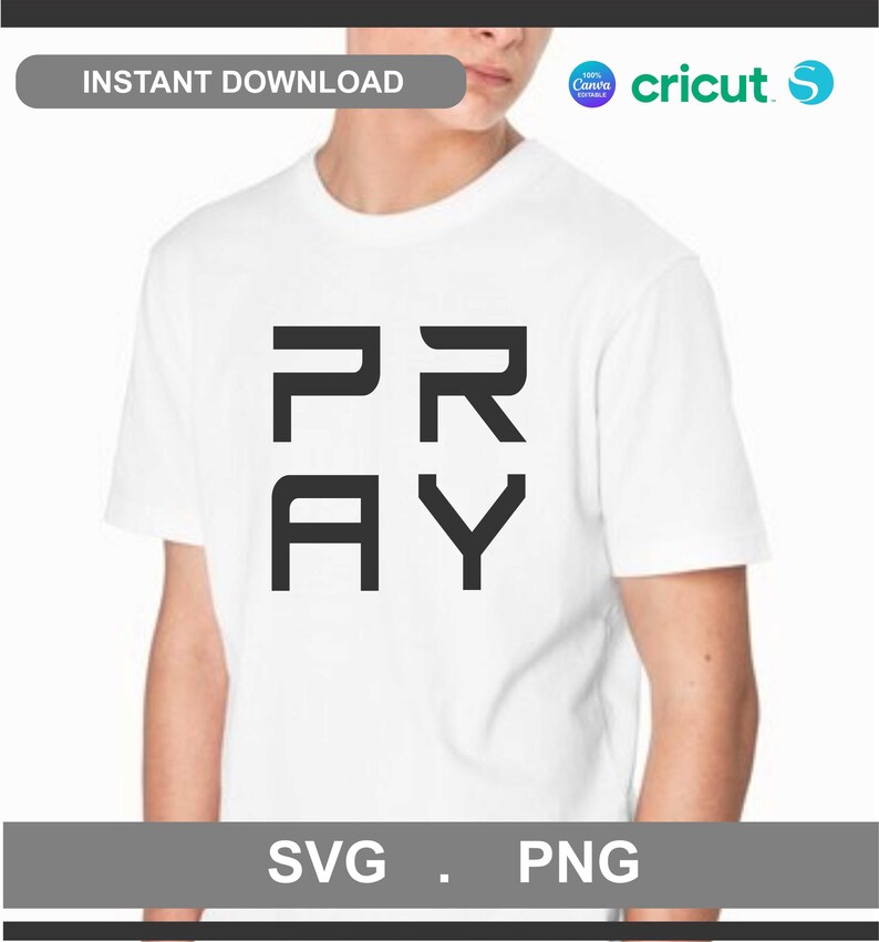 Pray Design Clipart SVG, PNG Download for Inspirational Decor ...