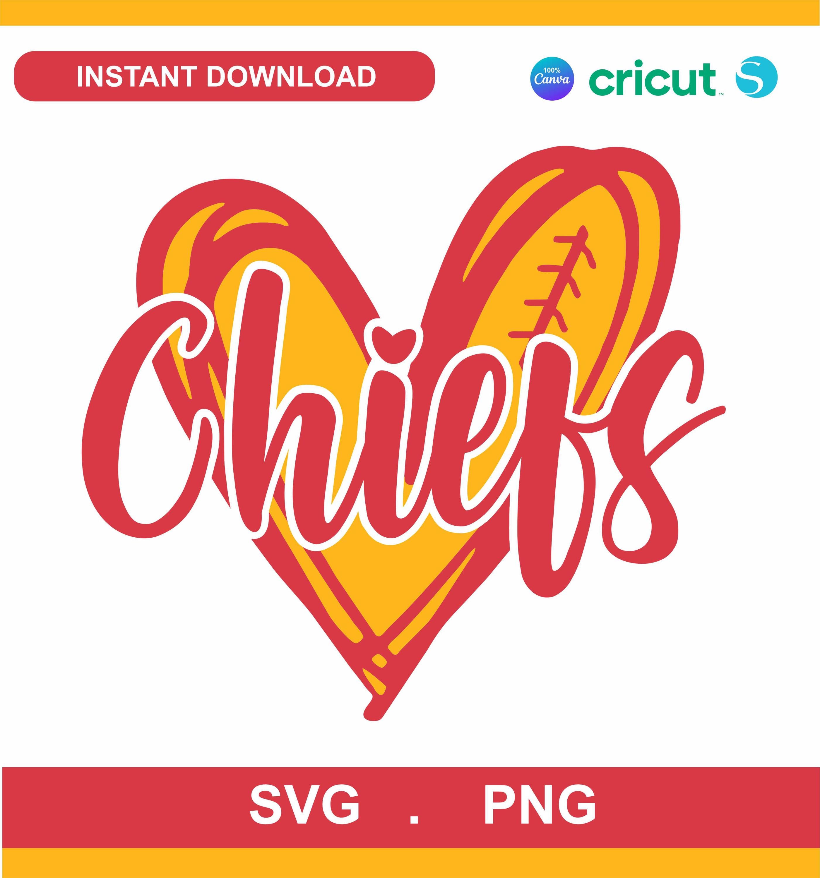 Chiefs Football Fan Article Svg Chiefs Png Football Png Chiefs Heart ...